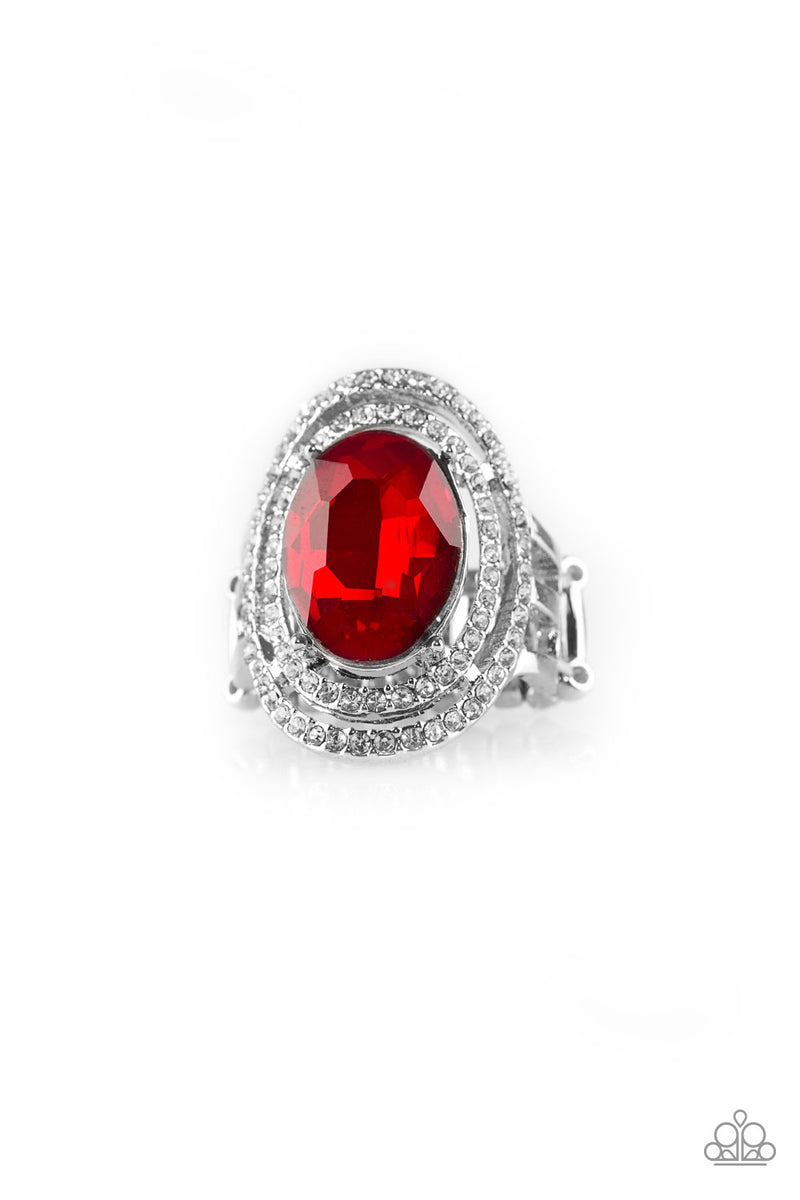 Paparazzi Making History Red Ring – Kelly's Treasure Trove
